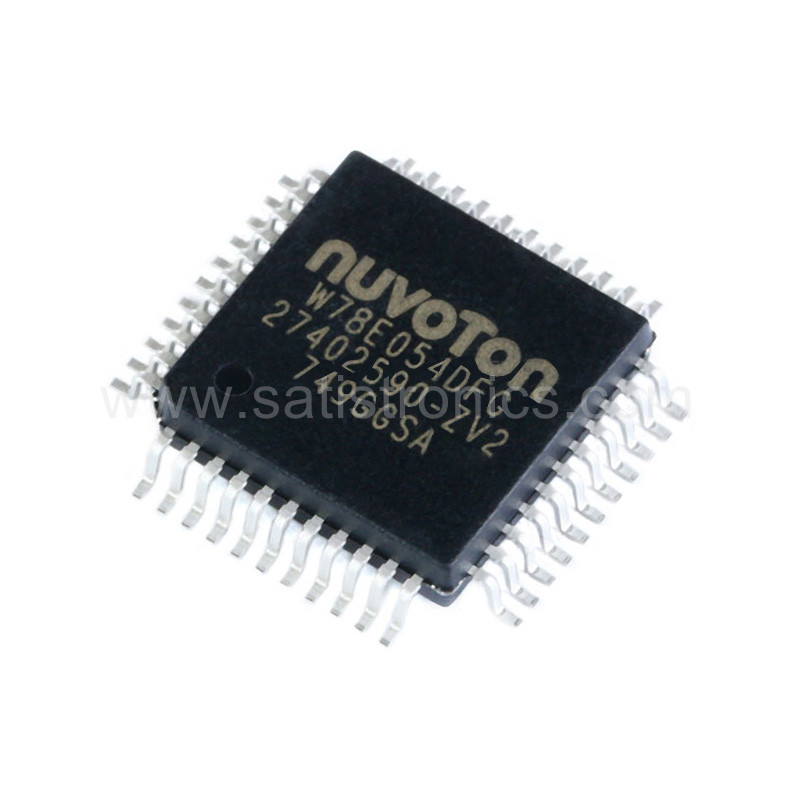 NUVOTON Chip W78E054DFG Microcontroller TQFP-44 6T/12T 8051 | Satistronics